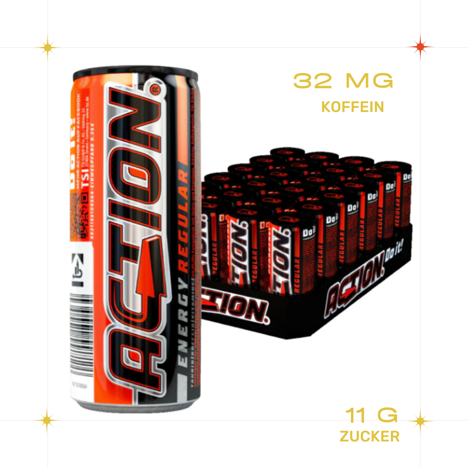 ACTION Regular Energy Drink 500ml | 24er VPE | JETZT BESTELLEN ...